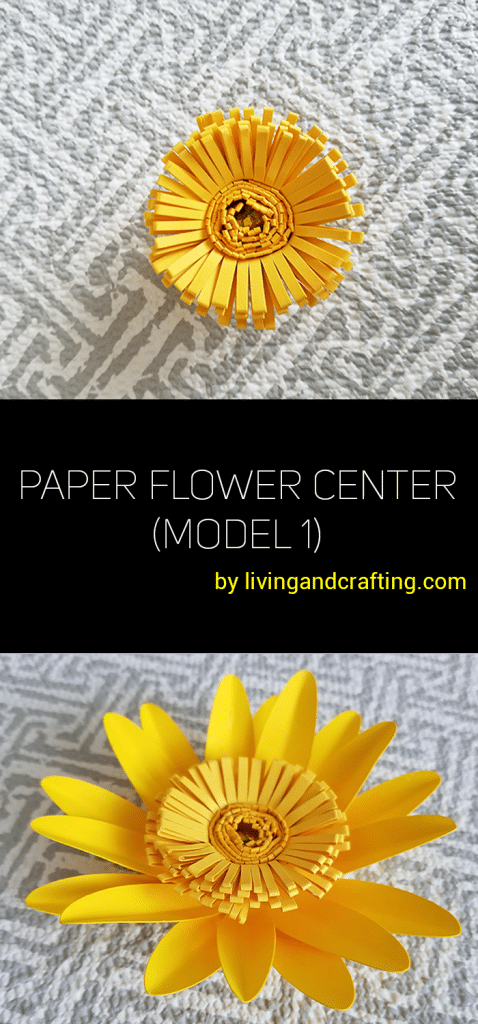 Paper Flower Center (Model 1) - Living and Crafting