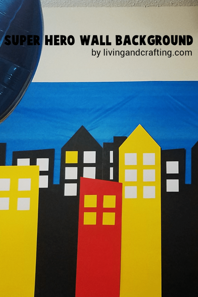 Super Hero Wall Background - Living and Crafting