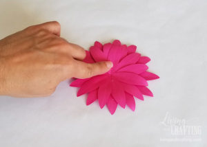 DIY Gerbera Daisy Paper Flower - Living and Crafting