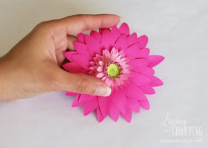 DIY Gerbera Daisy Paper Flower - Living and Crafting