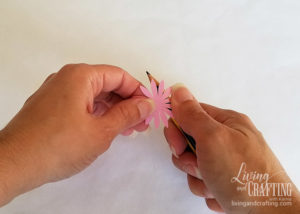 DIY Gerbera Daisy Paper Flower - Living and Crafting