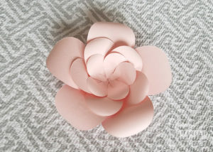 DIY Mini Sweet Paper Flower with Free Template - Living and Crafting
