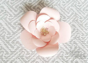 DIY Mini Sweet Paper Flower with Free Template - Living and Crafting