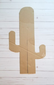 How to make an Easy Cardboard Cactus - Living and Crafting
