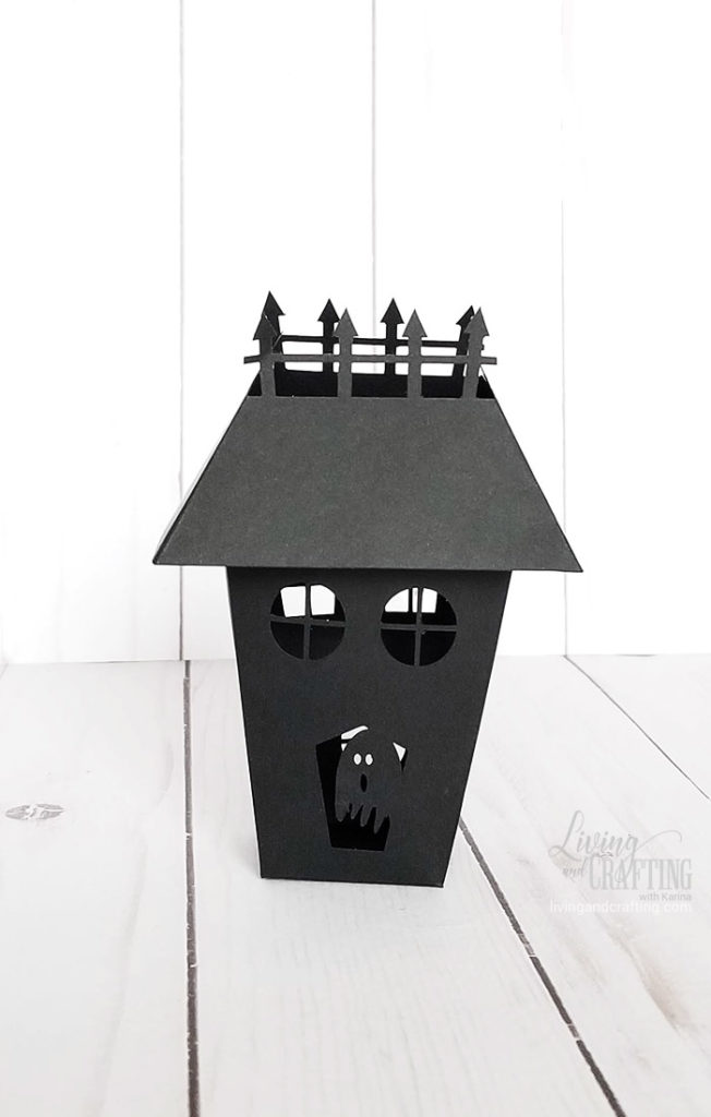 Halloween Haunted House Lantern - Living and Crafting
