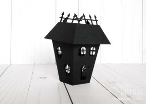 Halloween Haunted House Lantern - Living and Crafting