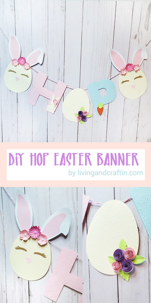 DIY Hop Easter Banner - Living and Crafting